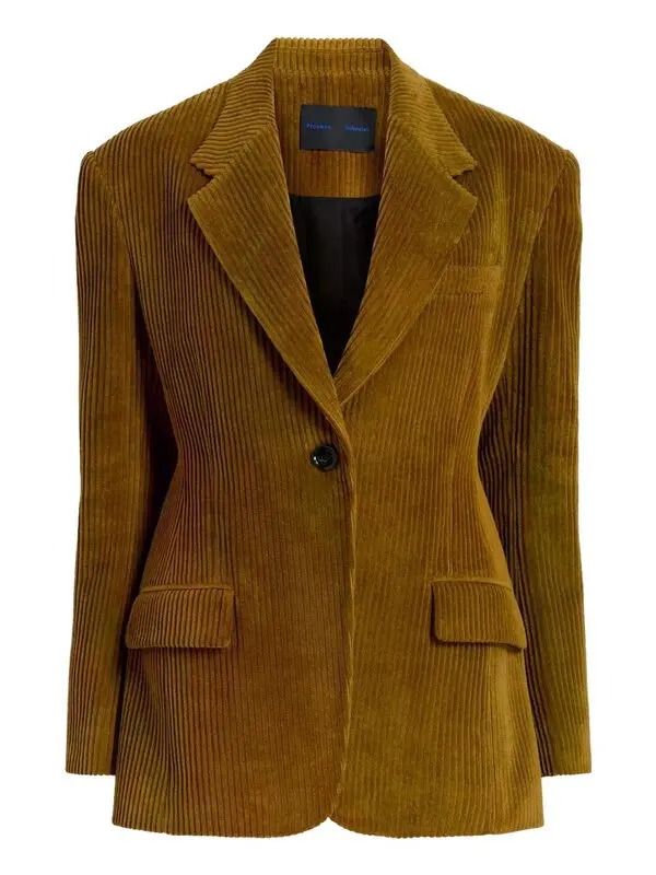 Proenza Schouler Single-breasted Corduroy Blazer - Brown