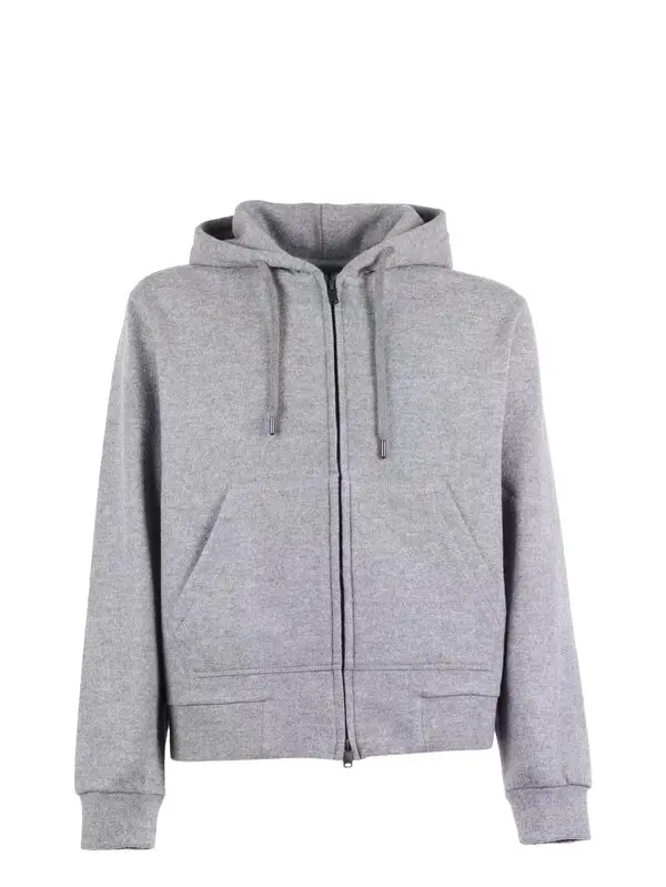 CIRCOLO 1901 Wool Zip-up Hoodie - Grey