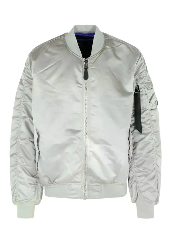 Alpha Industries Zip-fastening Bomber Jacket - Grey