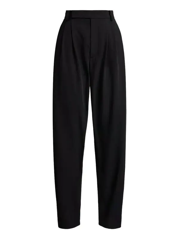 Ralph Lauren Pleated Wool Trousers - Black