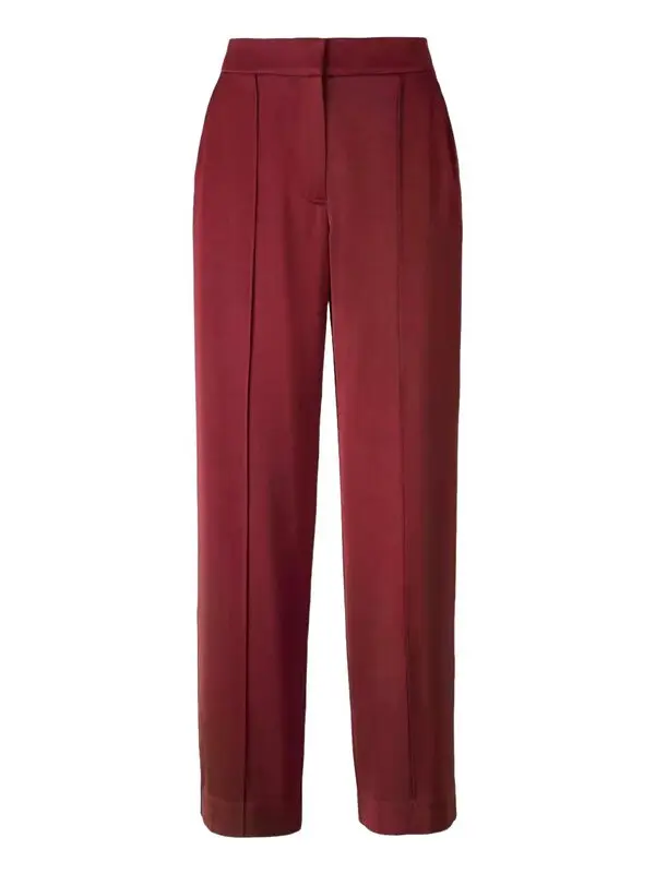 Simkhai Pleated Wool Trousers - Red