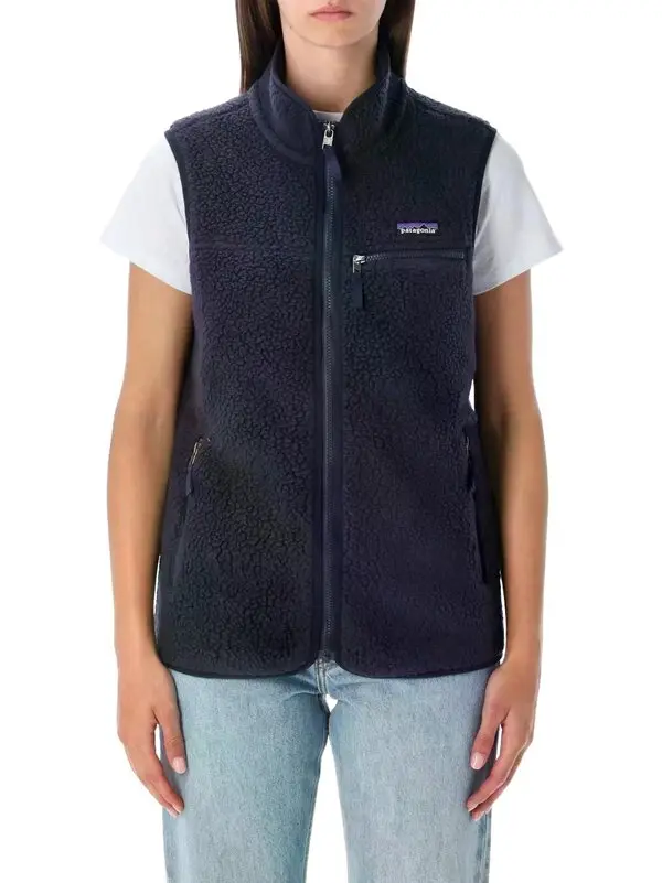 Patagonia Zip-front Fleece Vest - Blue