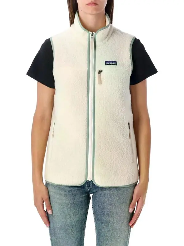 Patagonia High-neck Zip-front Vest - White
