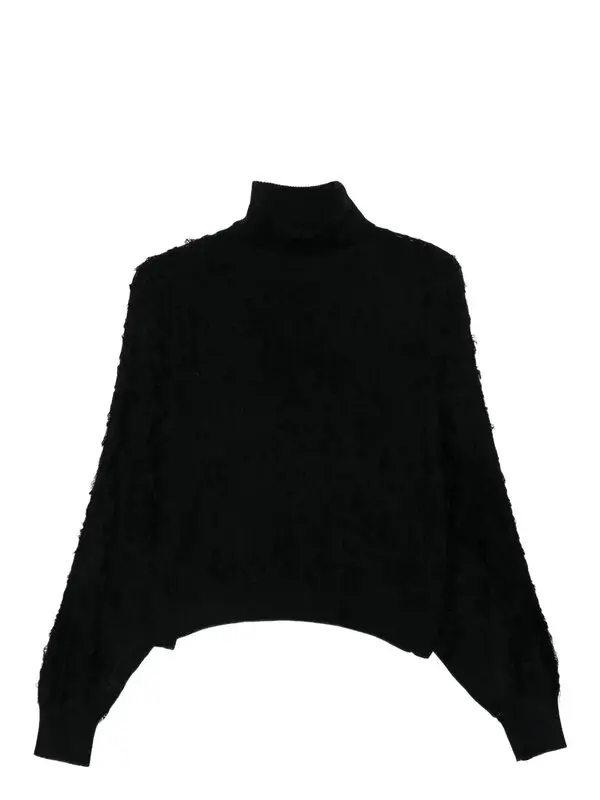 TWINSET Frayed-edge Sweater - Black