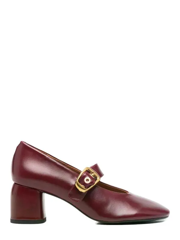 ANGEL ALARCON Buckle-detail Block-heel Pumps - Red