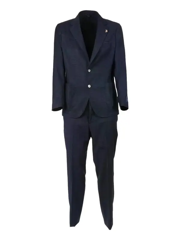 TOMBOLINI Notched-lapel Single-breasted Suit - Blue