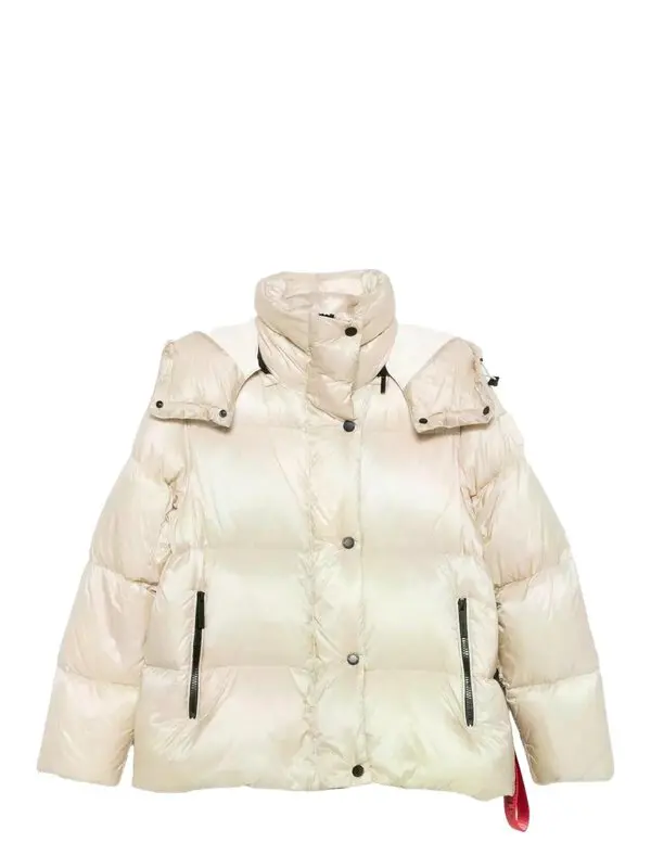 AFTER/LABEL Hooded Puffer Jacket - Neutrals