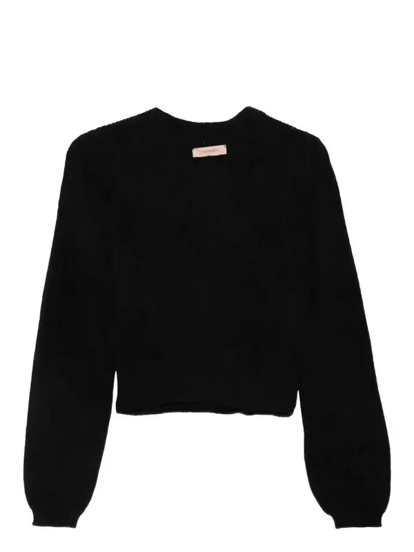 TWINSET V-neck Long-sleeve Sweater - Black