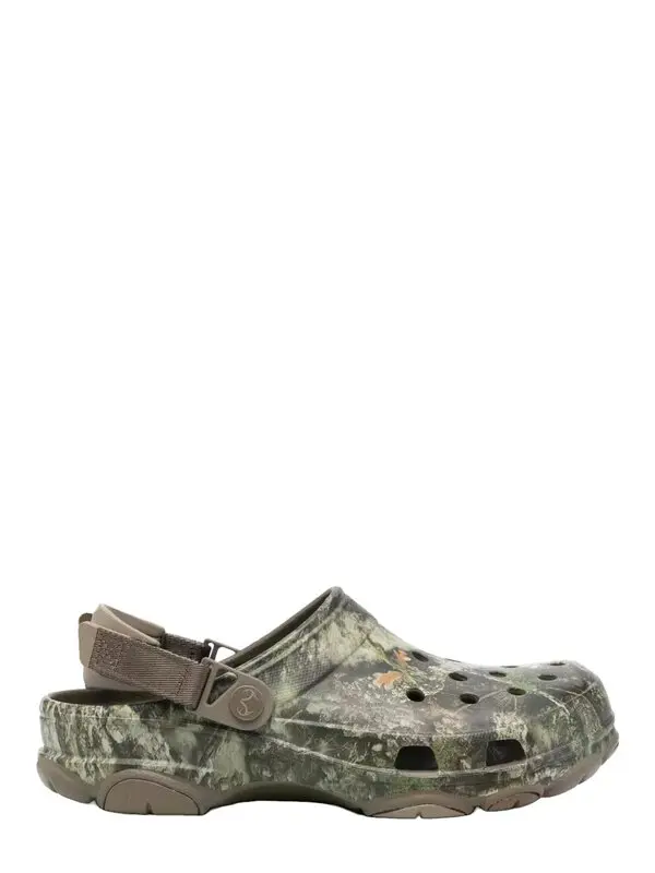 CROCS X Realtree Camouflage-print Sandals - Green