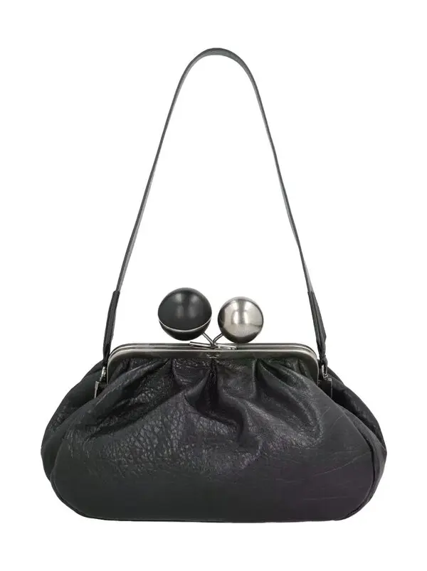 Max Mara Ball-embellished Frame Clutch - Black