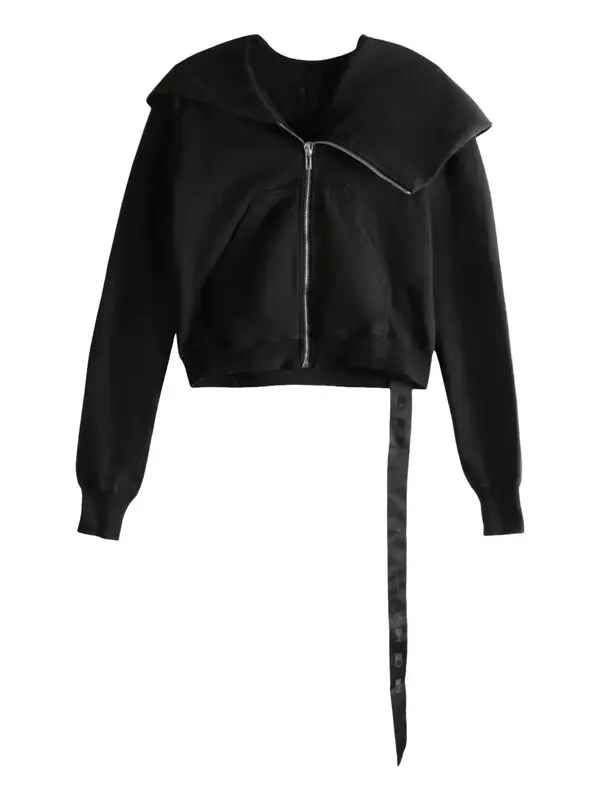 Rick Owens Hooded Zip-up Cardigan - Black