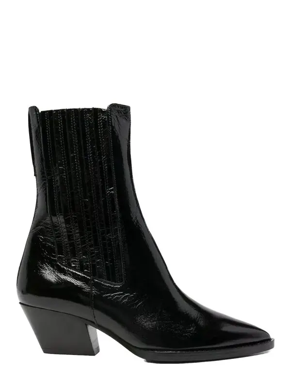IRO PARIS Leather Ankle Boots - Black