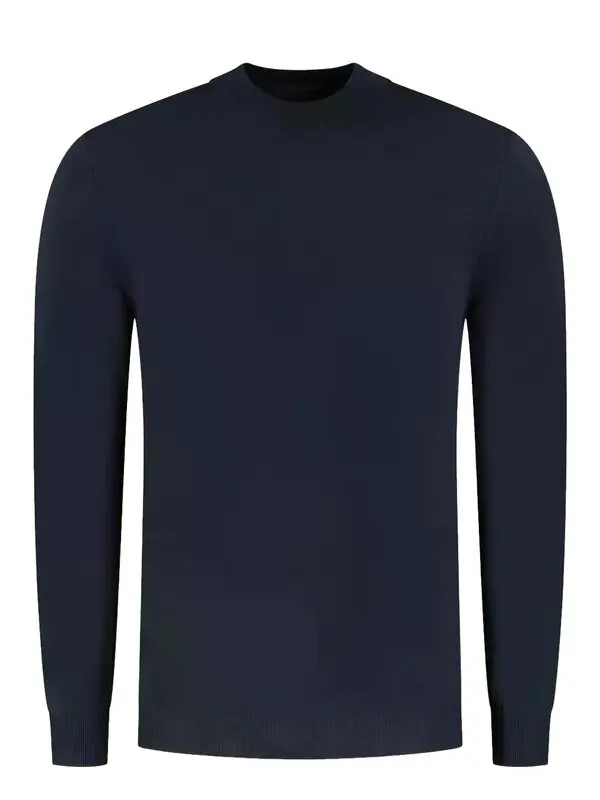 ZANONE Round-neck Long-sleeved Sweater - Blue