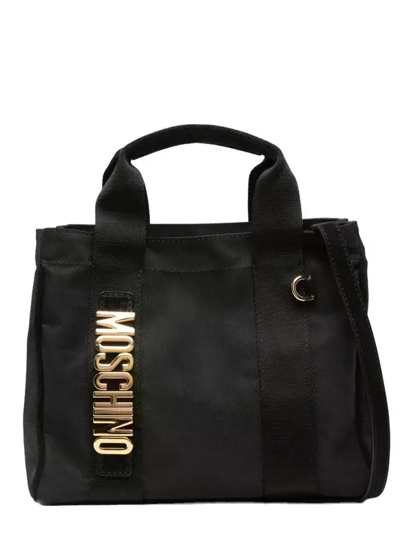 Moschino Logo-plaque Tote Bag - Black