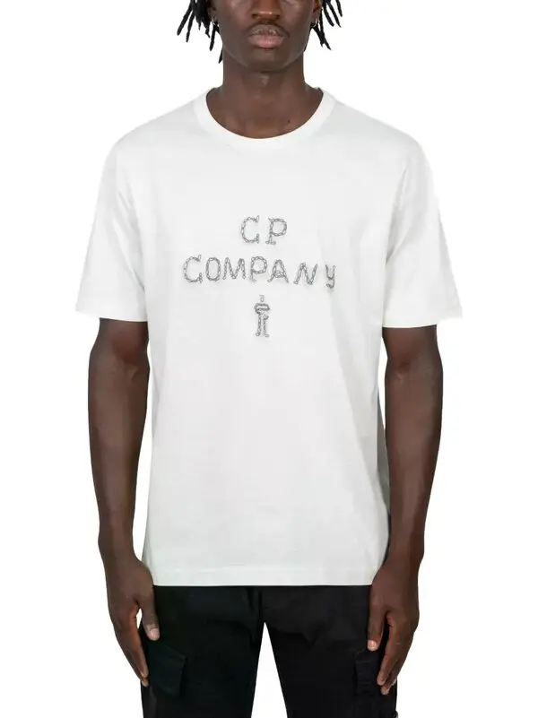 C.P. COMPANY Logo-print T-shirt - White