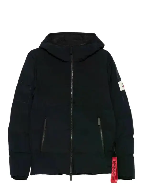 AFTER/LABEL Hooded Padded Jacket - Blue