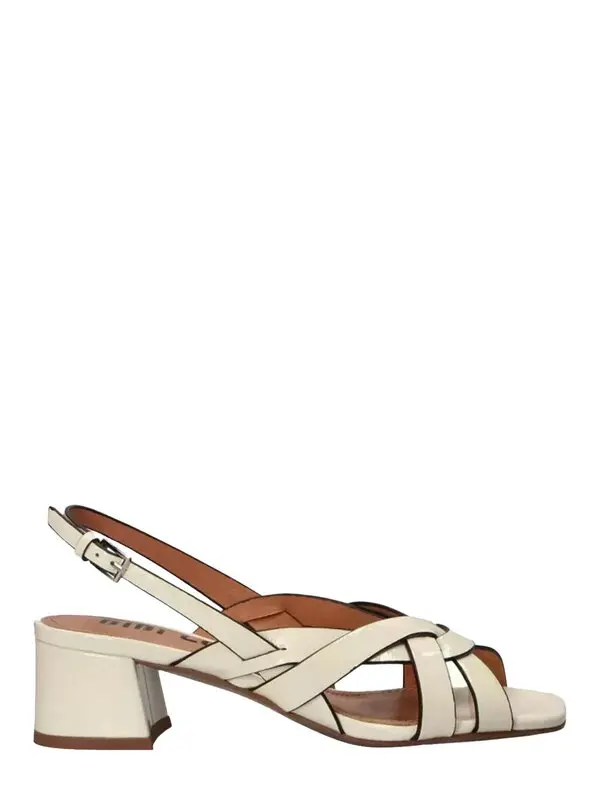 BIBI LOU 50mm Block-heel Sandals - Neutrals