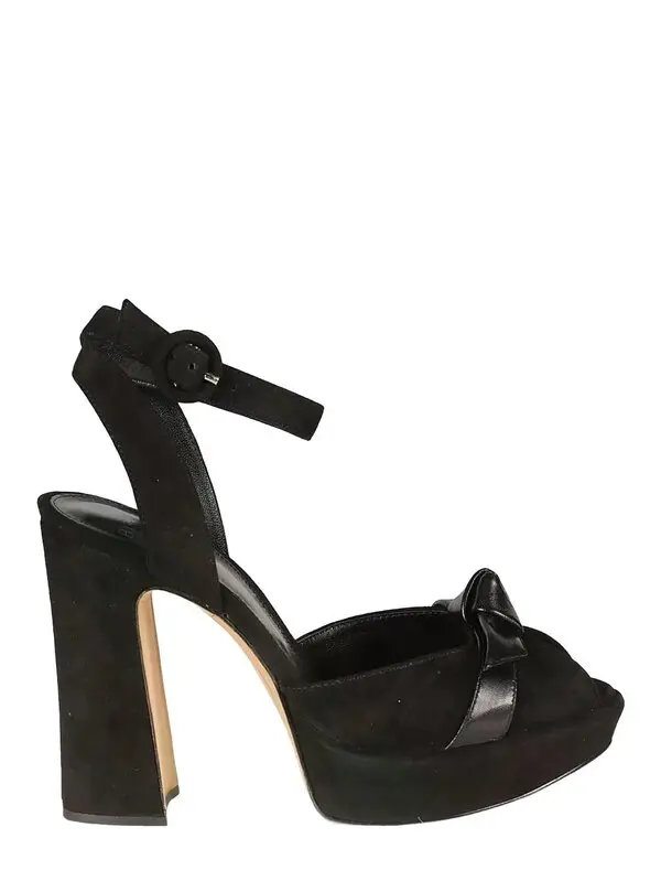 ALEXANDRE BIRMAN 120mm Bow-detail Platform Sandals - Black