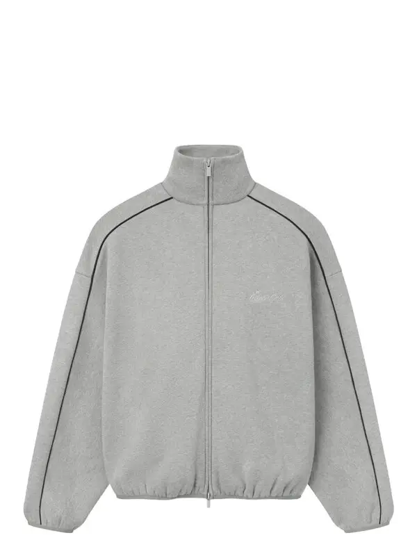 Fear Of God Logo-embroidered Zip-up Track Jacket - Grey