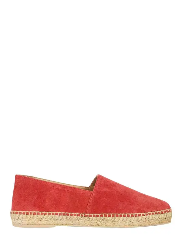 Kiton Leather Espadrilles - Red
