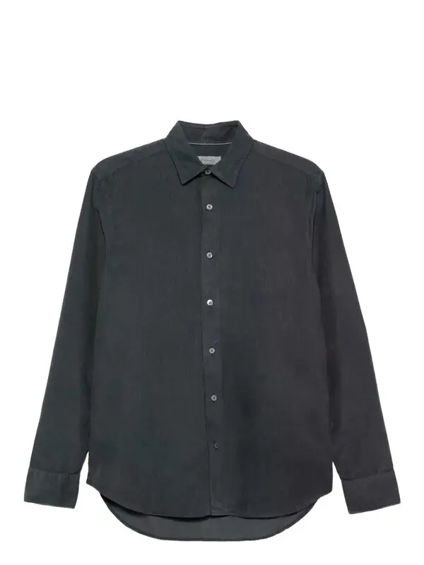 Canali Long-sleeve Button-down Shirt - Grey