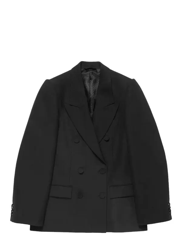 Acne Studios Puff-sleeve Double-breasted Jacket - Black