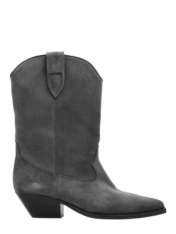 Isabel Marant 40mm Duerto Suede Ankle Boots - Grey
