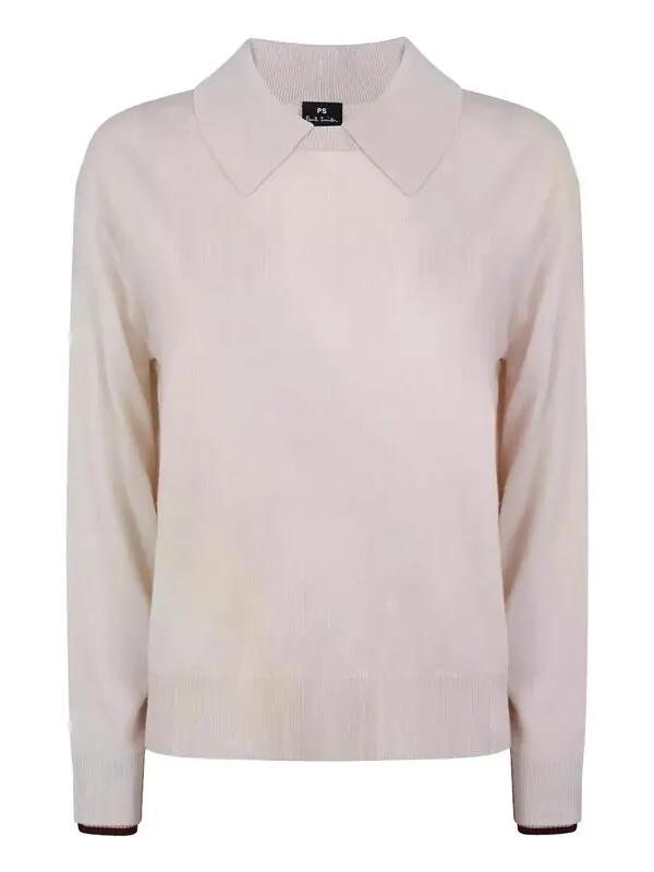 Paul Smith Polo-collar Wool Sweater - Neutrals