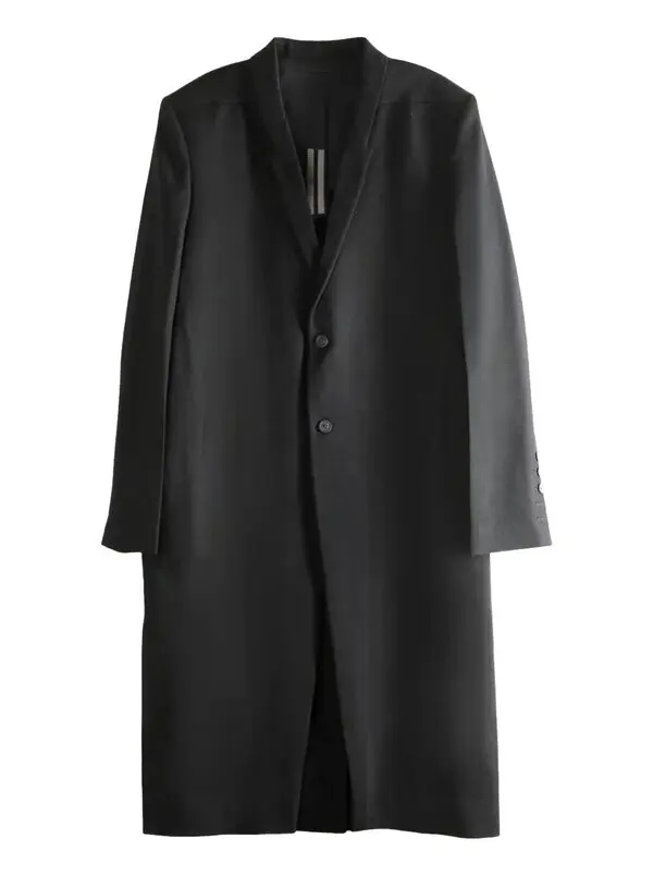 Rick Owens Single-breasted Coat - Black