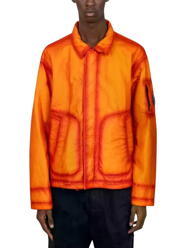 C.P. COMPANY Quilted-panel Jacket - Orange