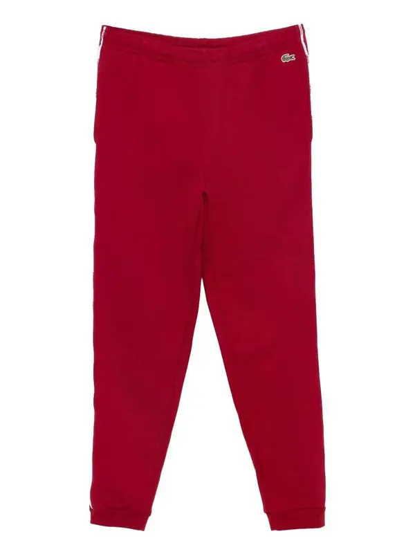 Lacoste Logo-embroidered Trousers - Red