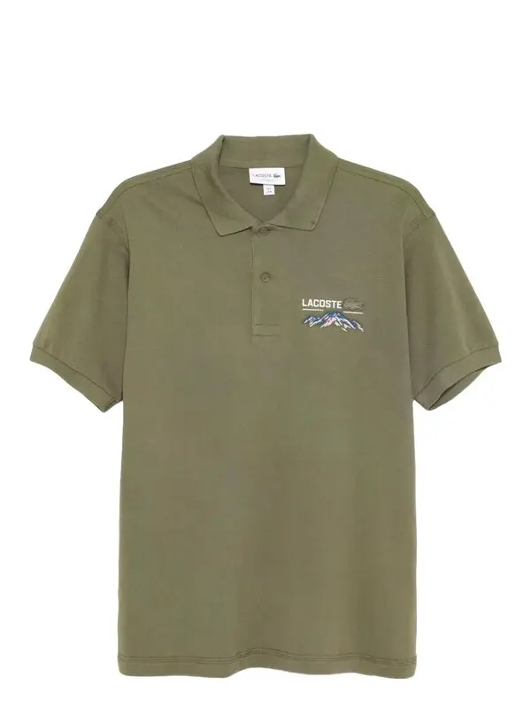 Lacoste Logo-embroidered Polo Shirt - Green