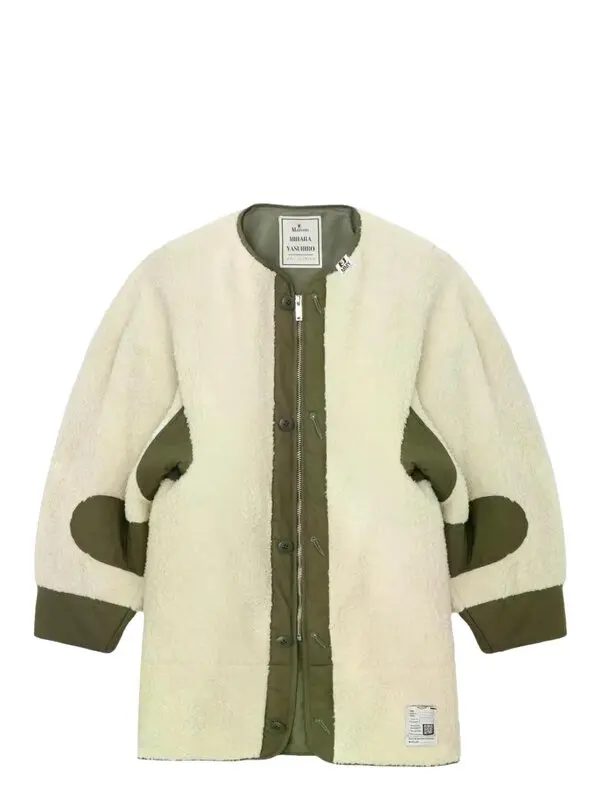 Mihara Yasuhiro Oversized Zip-up Jacket - Neutrals