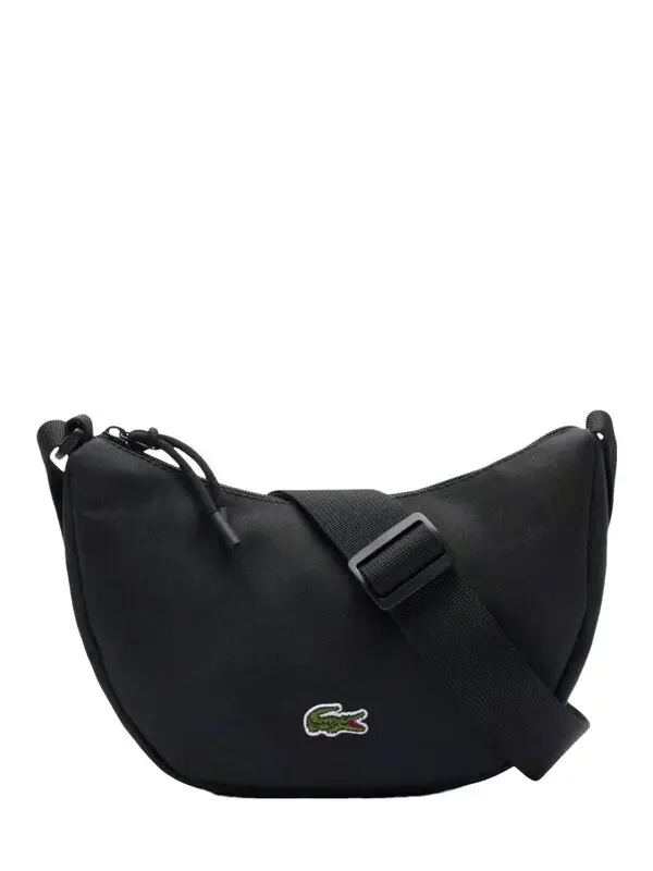 Lacoste Logo-plaque Crossbody Bag - 000 Noir Black