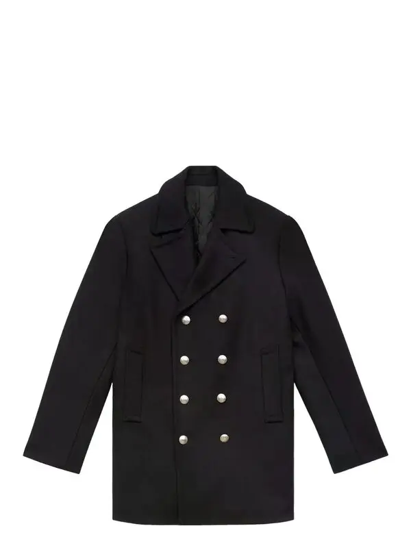 MARANT Double-breasted Pea Coat - Black