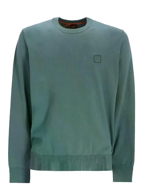 BOSS Logo-detail Sweater - Green