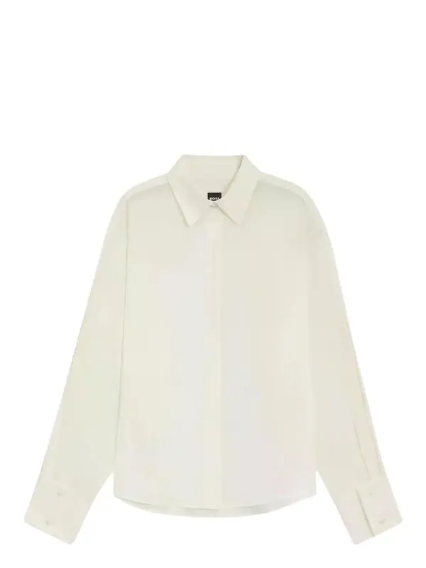 BOSS Buttoned-cuffs Shirt - White
