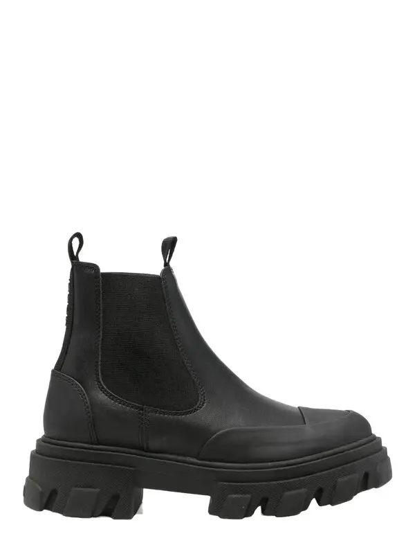 GANNI Chunky-sole Chelsea Boots - Black