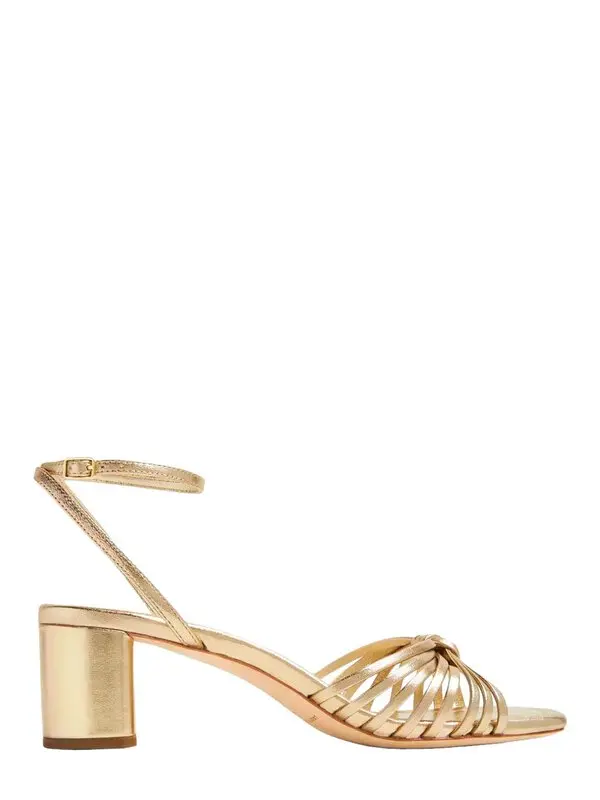 LOEFFLER RANDALL Olivian 50mm Metallic Sandals - Gold