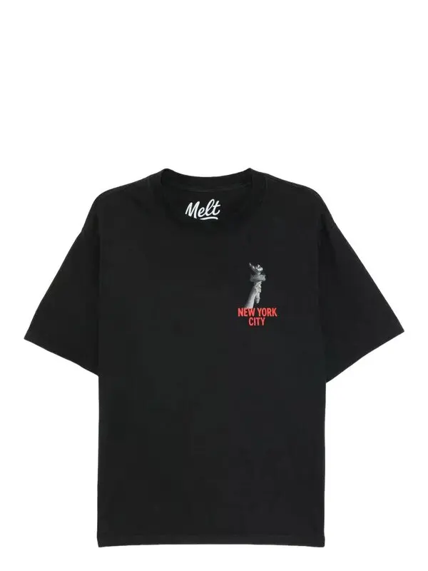 MELT Graphic-print T-shirt - Black