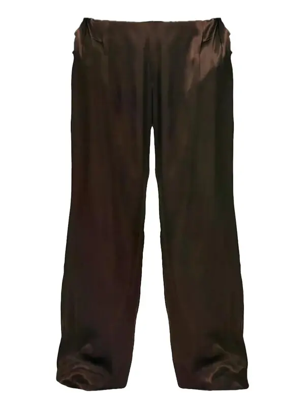 VIVEH Satin Trousers - Brown