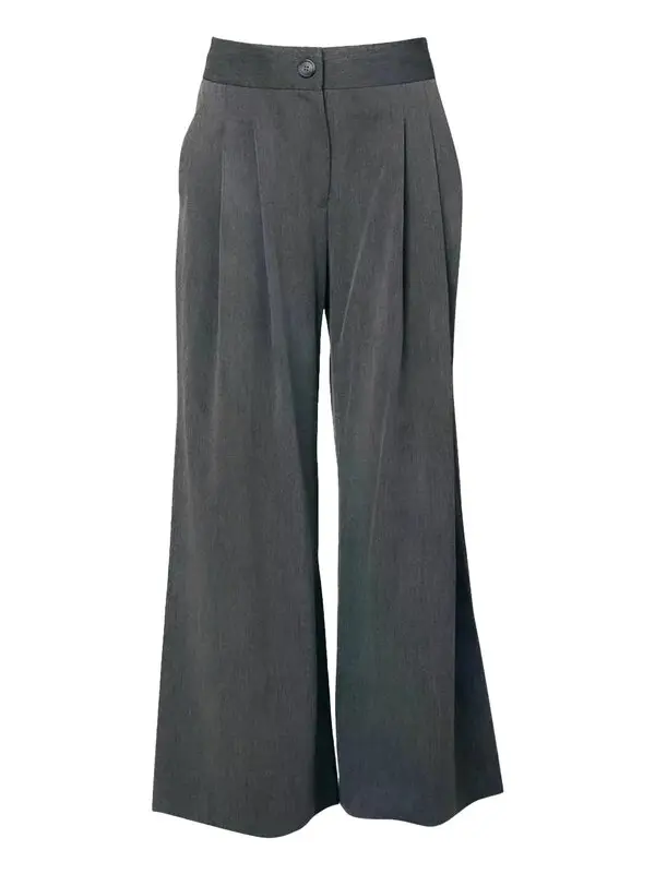 VIVEH Pleated-front Trousers - Grey