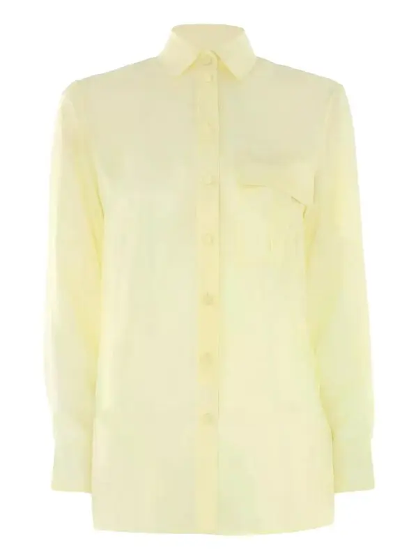 Zimmermann Patch-pocket Silk Shirt - Yellow