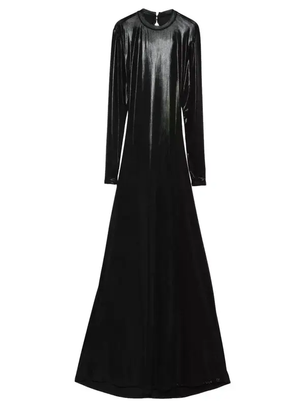 MIAU BY CLARA ROTESCU Long-sleeve A-line Dress - Black