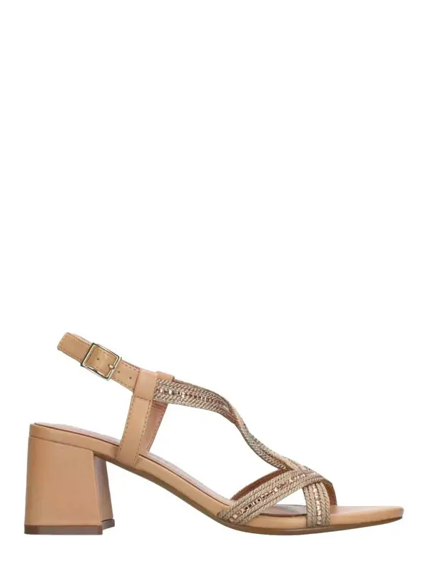 BIBI LOU Embellished Block-heel Sandals - Neutrals