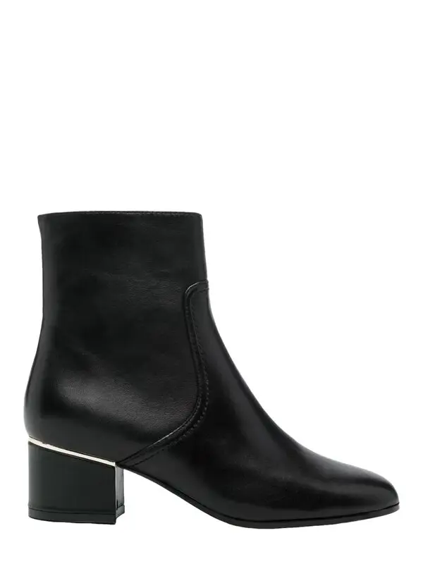 Lola Cruz 50mm Leather Ankle Boots - Black