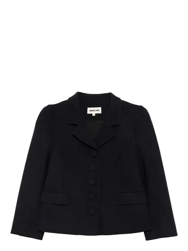 SHUSHU/TONG Wool Blazer - Blue