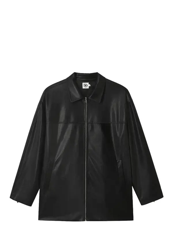 B+AB Zip-front Panelled Jacket - Black
