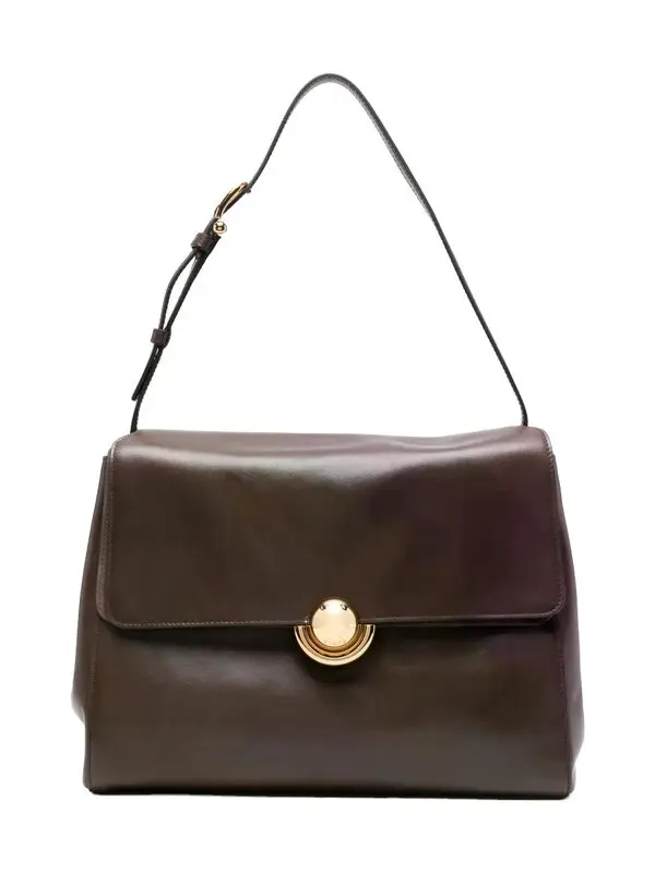 Furla Circular-detail Leather Backpack - Brown