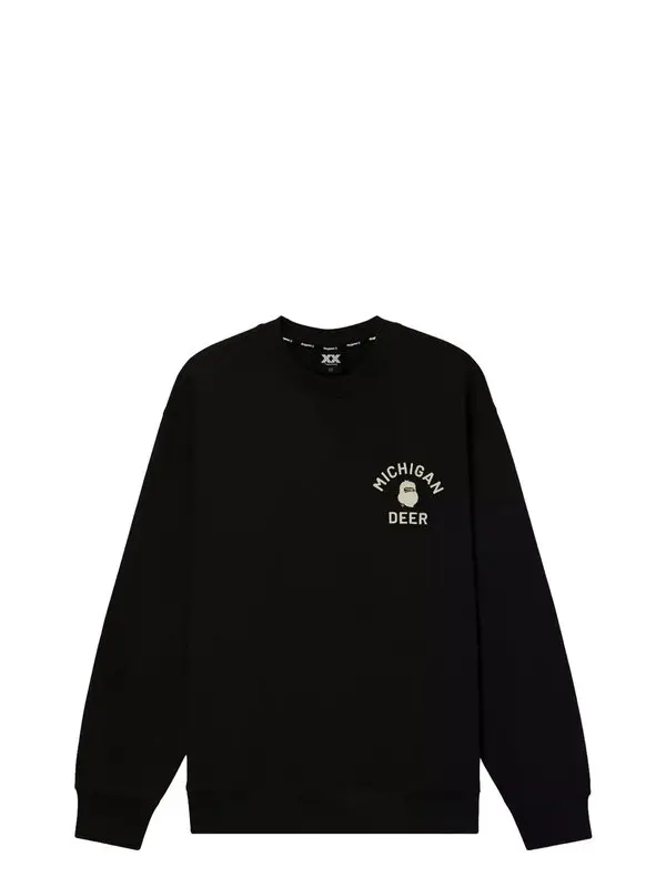 FINGERCROXX Cotton Crewneck Sweatshirt - Black